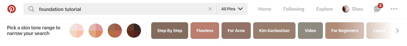 Pinterest's New Inclusive Search Feature Lets You Search Beauty ...