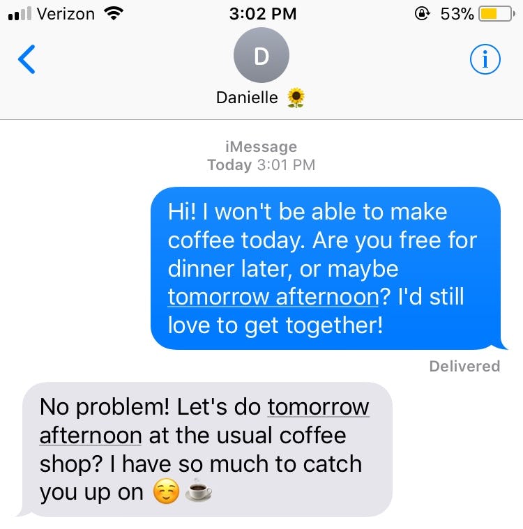 How To Cancel Plans With A Friend Over Text, According To An Expert