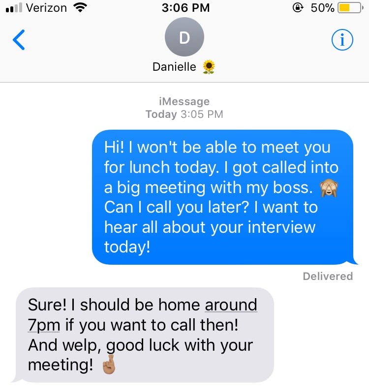 How To Cancel Plans With A Friend Over Text, According To An Expert