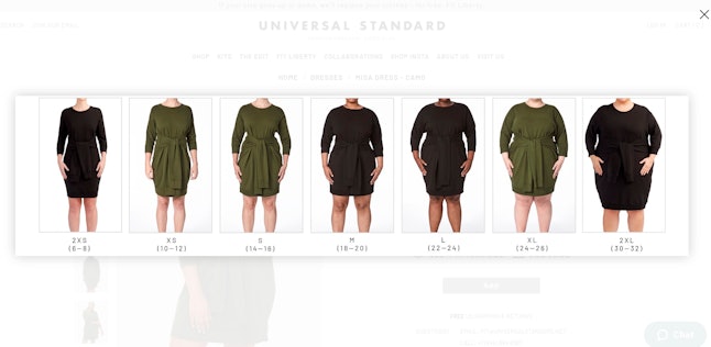 What Are Universal Standard's Sizes? The Site Shows What Its Clothes ...