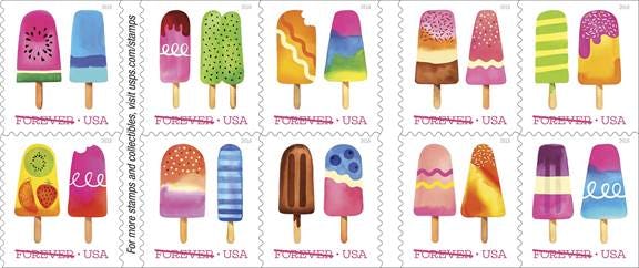 Scratch-And-Sniff Ice Cream Stamps From The U.S. Postal Service Will Be ...