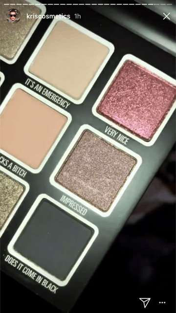 Swatches Of Kris & Kylie's Momanger Makeup Collection Prove It's Kylie ...