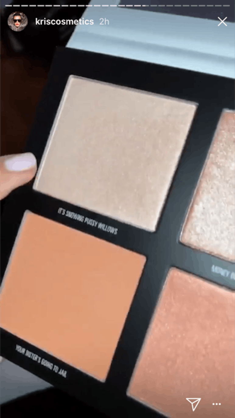 Swatches Of Kris & Kylie's Momanger Makeup Collection Prove It's Kylie ...