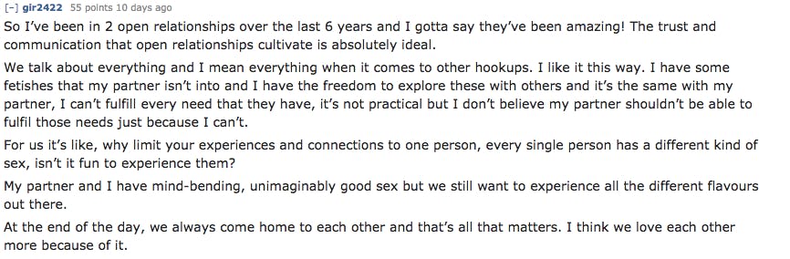 13 People On Reddit Share Why They're In An Open Relationship