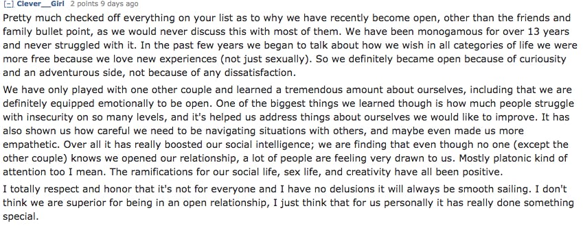 13 People On Reddit Share Why They're In An Open Relationship