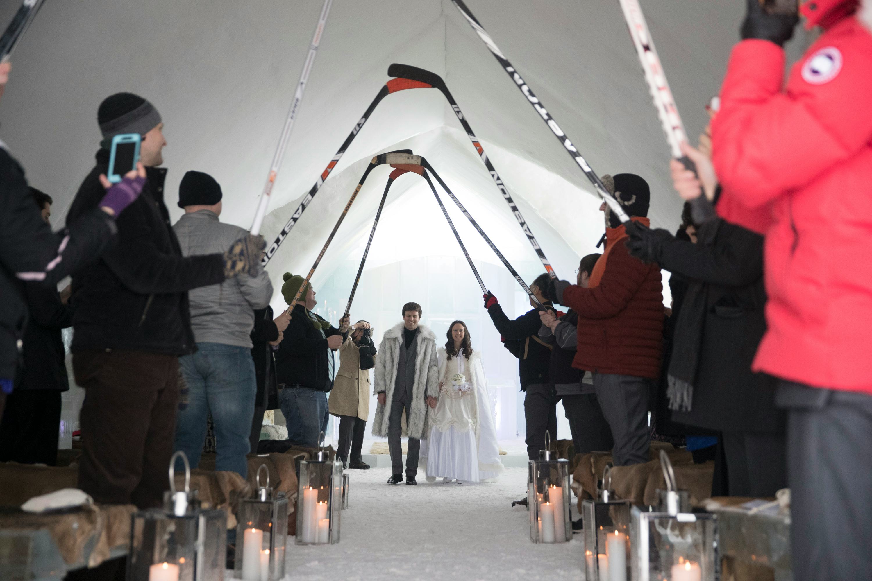 Karen & Sam Yurick Said They Wanted A Wedding In A Chapel Made Of Ice ...
