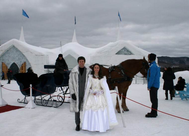Karen & Sam Yurick Said They Wanted A Wedding In A Chapel Made Of Ice ...