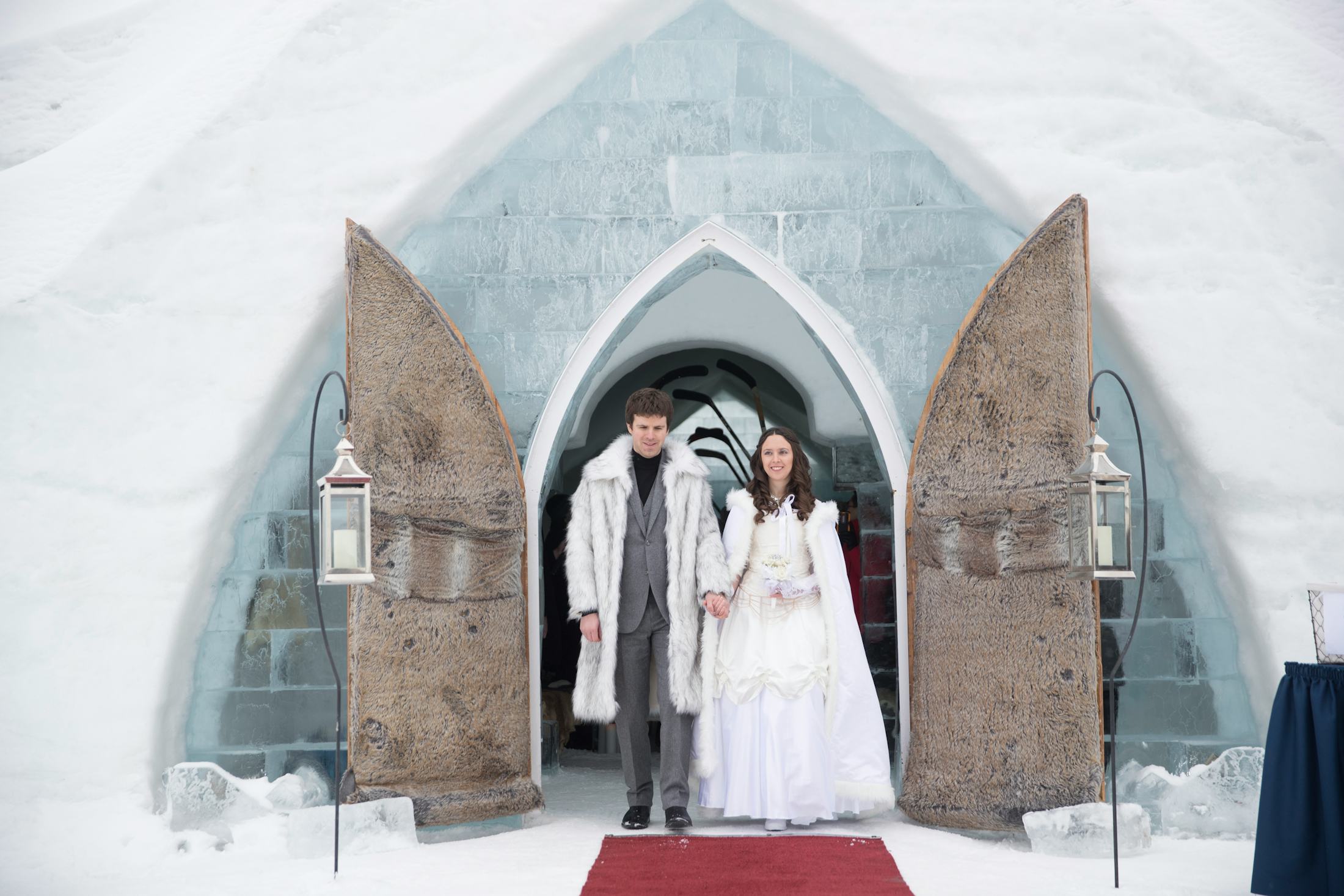 Karen & Sam Yurick Said They Wanted A Wedding In A Chapel Made Of Ice ...