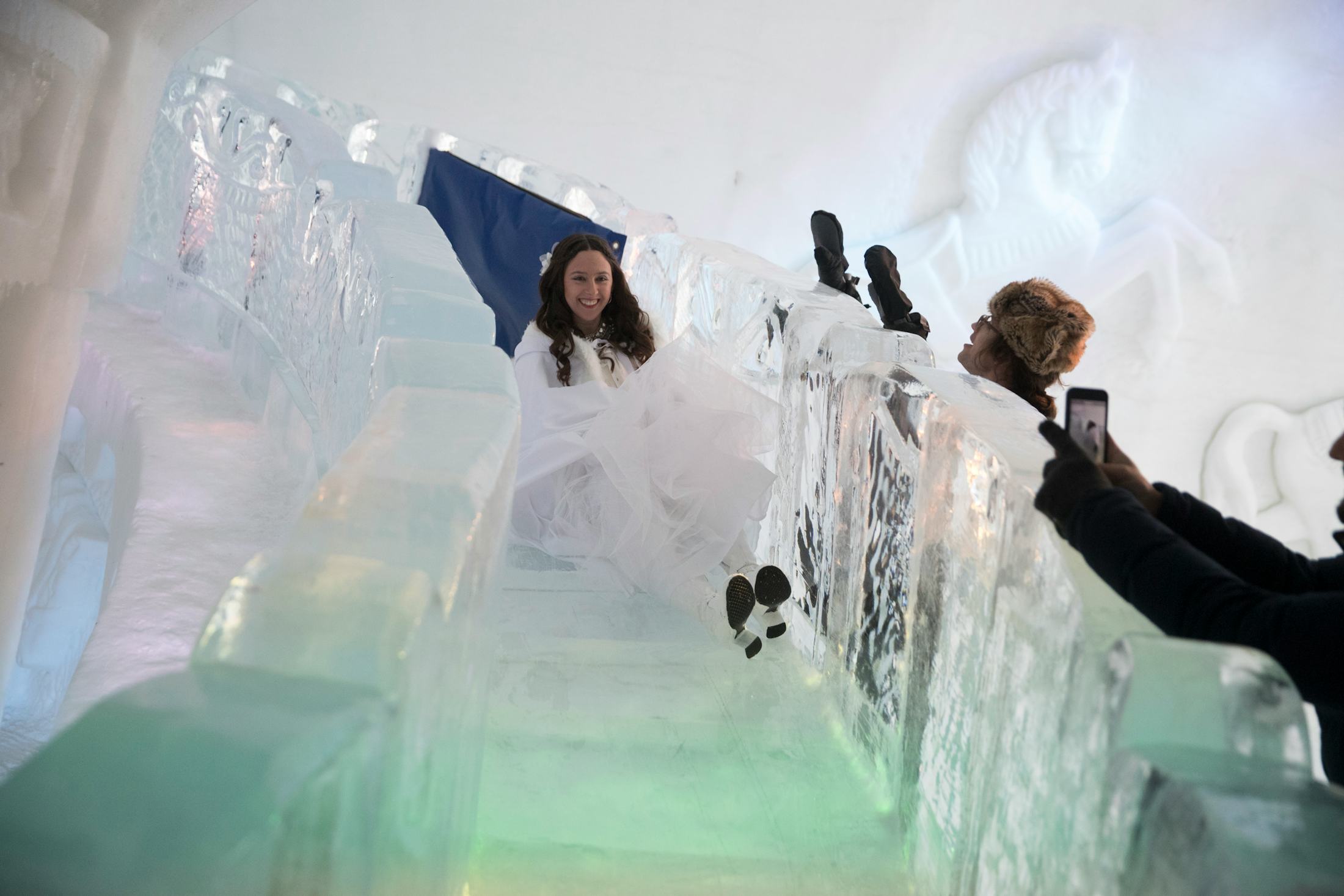 Karen & Sam Yurick Said They Wanted A Wedding In A Chapel Made Of Ice ...