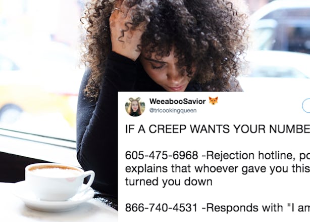 This Viral Tweet About Rejection Hotlines To Give Creeps Will Make You ...