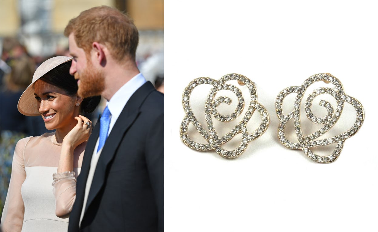 Meghan Markle s Stud Earrings Have Become Her Wardrobe Staple It s Probably Her Easiest Look To Dupe