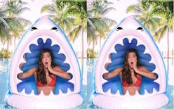 This Shark Mouth Pool Float Is The Ultimate Pool Accessory For Shark Week