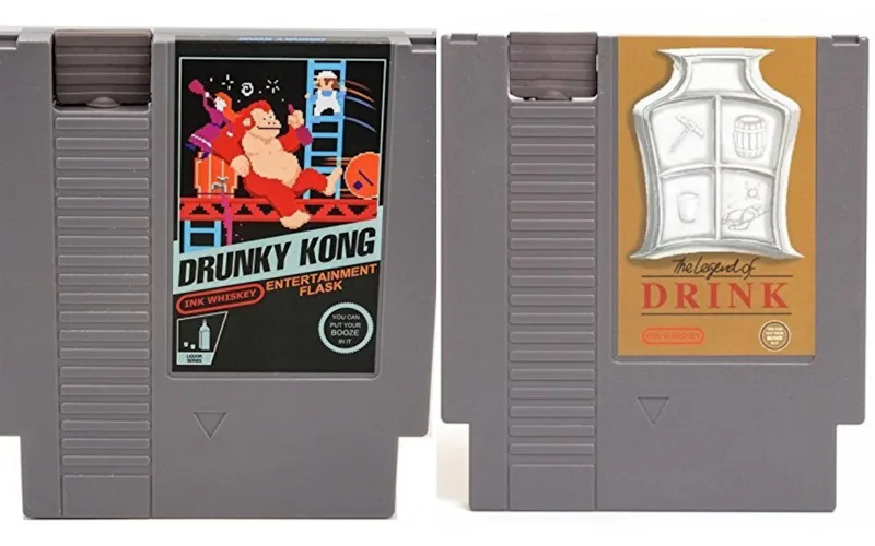 These Fake Nintendo Cartridge Flasks Are A '90s Baby Dream Come True