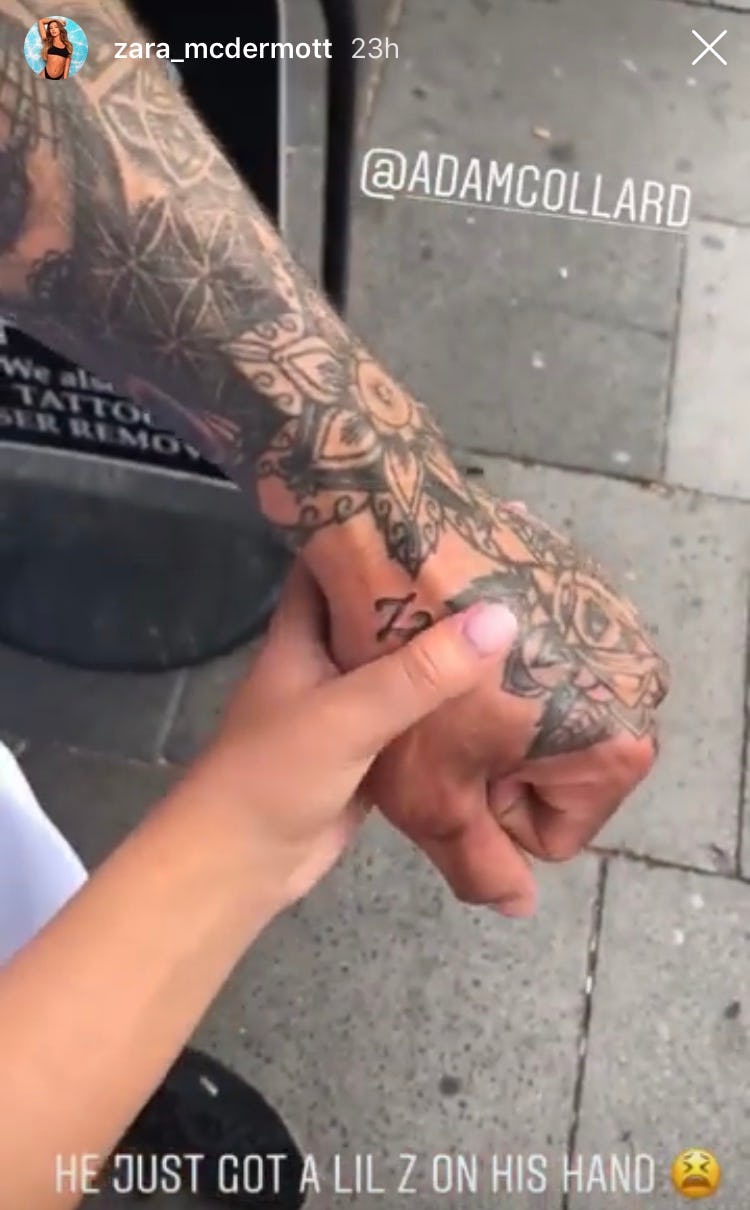 Adam's Zara Tattoo Has Just Been Revealed & 'Love Island' Fans Have A ...