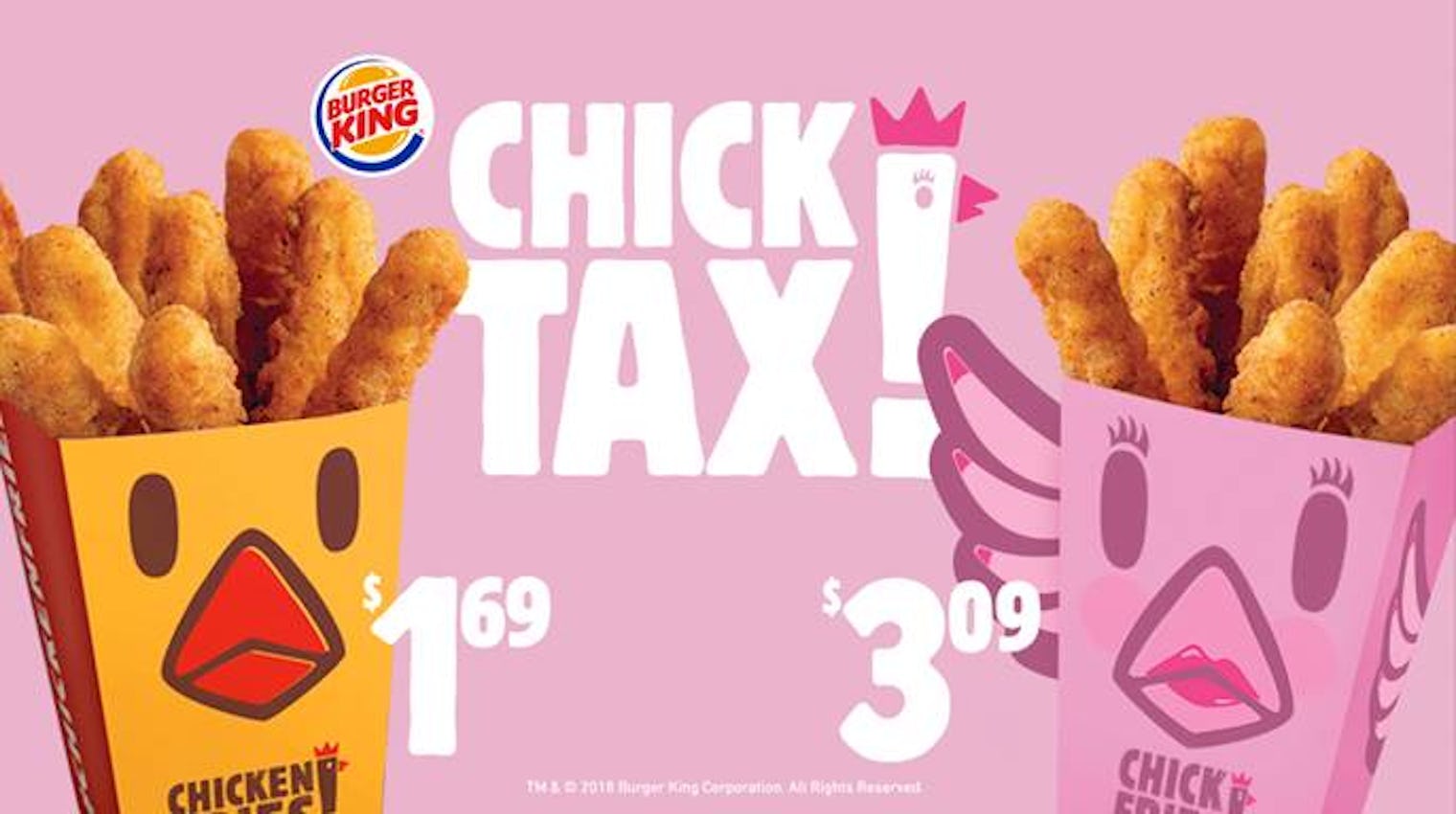 Burger Kings Chick Fries” Campaign Brings The Pink Tax To The Fast Food Counter