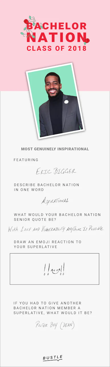 Eric Bigger Is Bachelor Nation's "Most Genuinely Inspirational"