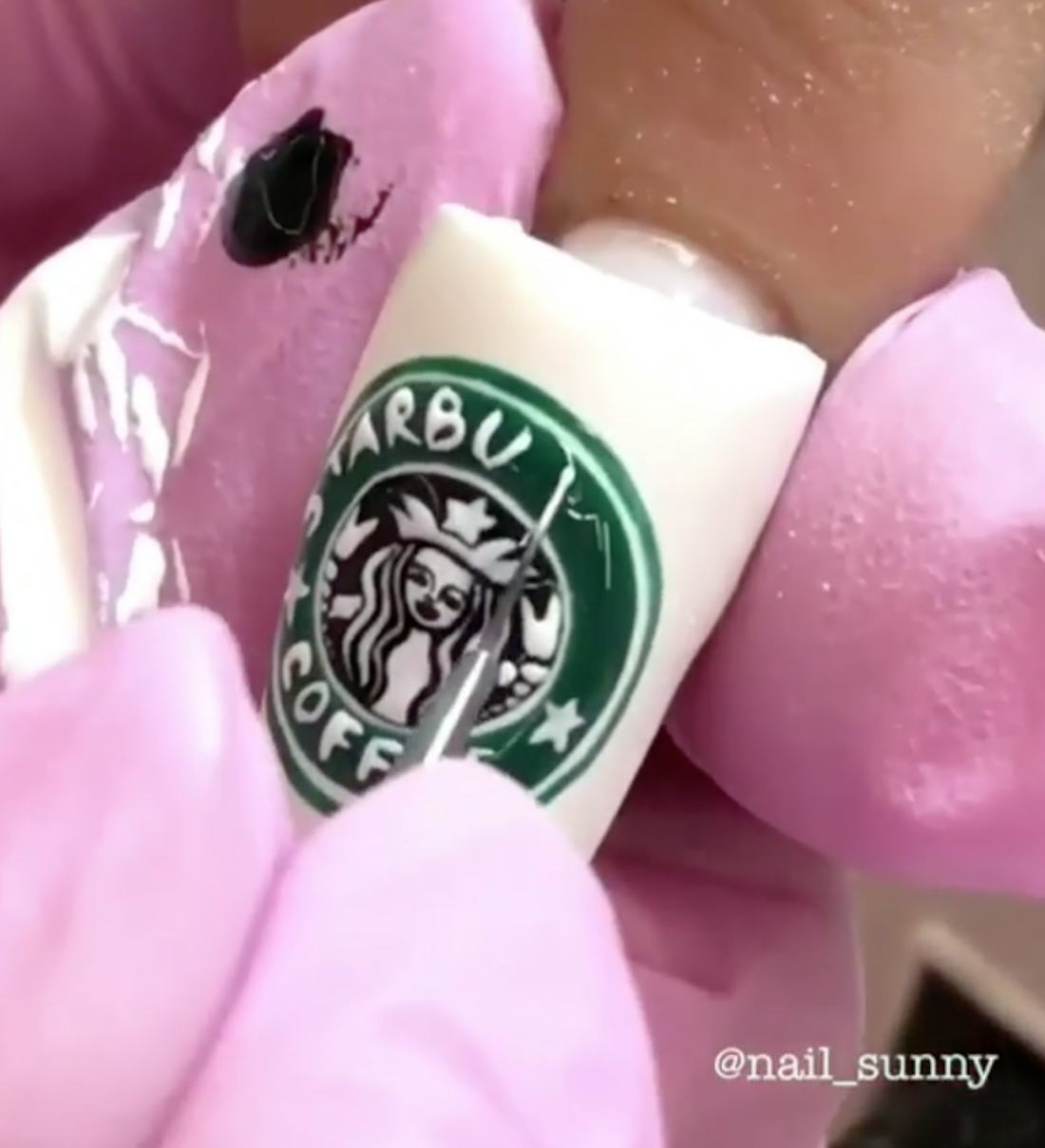 This Starbucks Coffee Cup Manicure That You Can Actually Drink Out Of ...