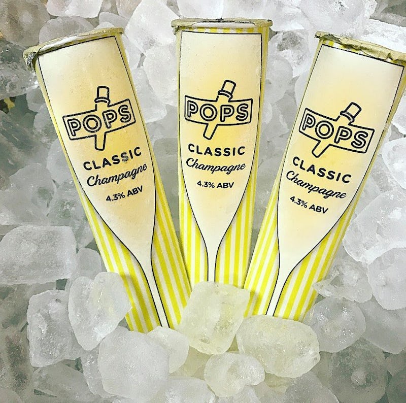 POPS Champagne Popsicles Deliver Half a Glass of Bubbly in Frozen Form