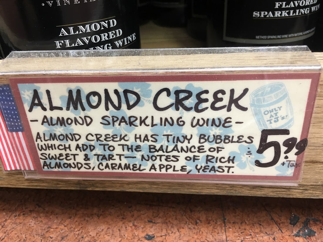 Almond Sparkling Wine At Trader Joe's Is A Sweet Wine Lover's Dream ...