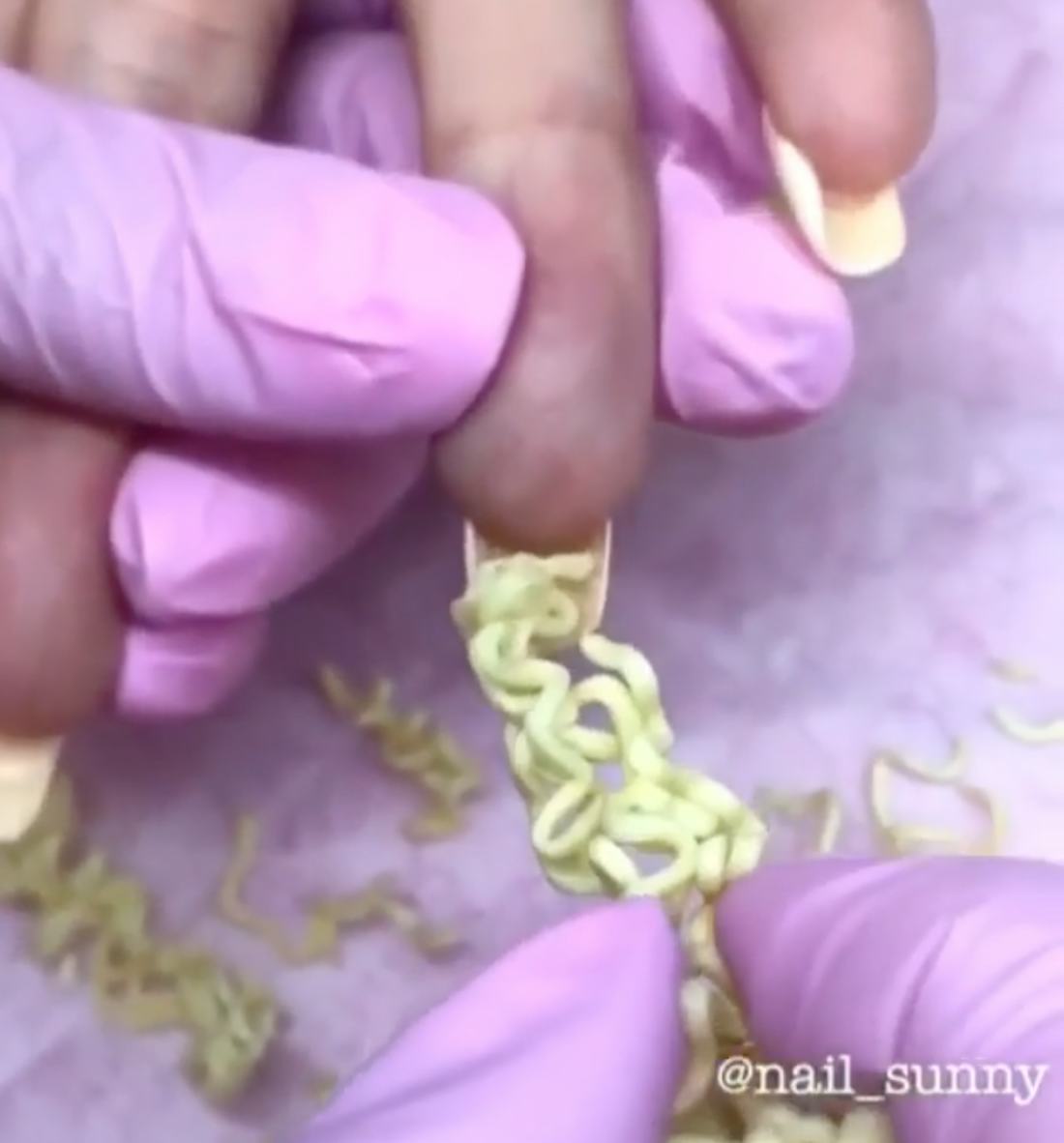 Ramen Noodle Nail Art Is A Thing & The Internet Has So Many Questions
