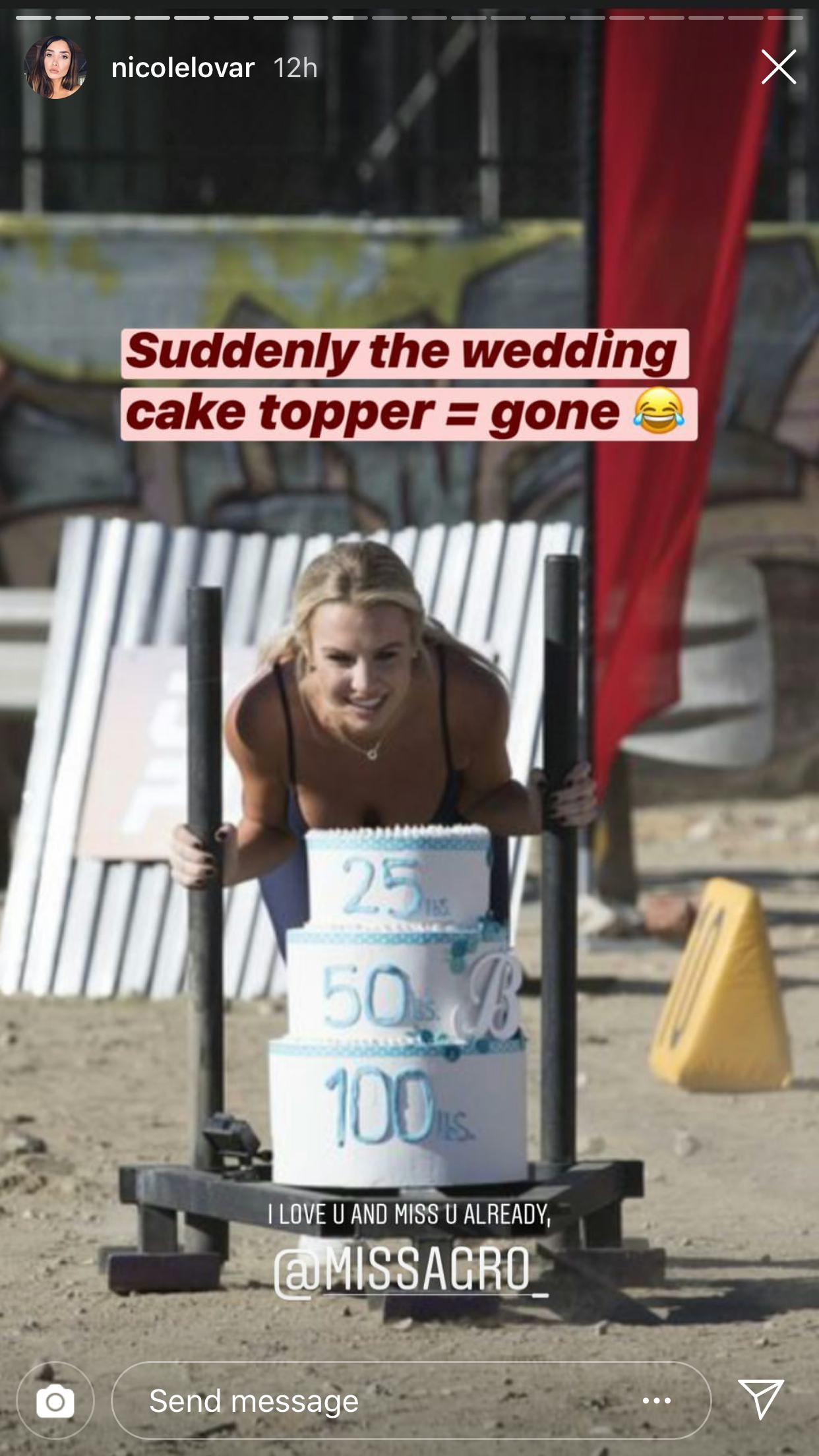 Nicole From 'The Bachelor' Took Home That Wedding Cake Topper, So ...