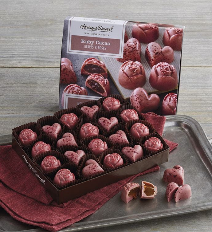 Harry & David's Ruby Cacao Chocolate Collection Is A Millennial Pink ...