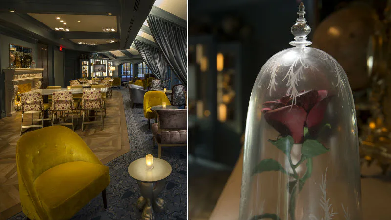 Disney's Enchanted Rose Lounge Is Made For 'Beauty And The Beast' Fans