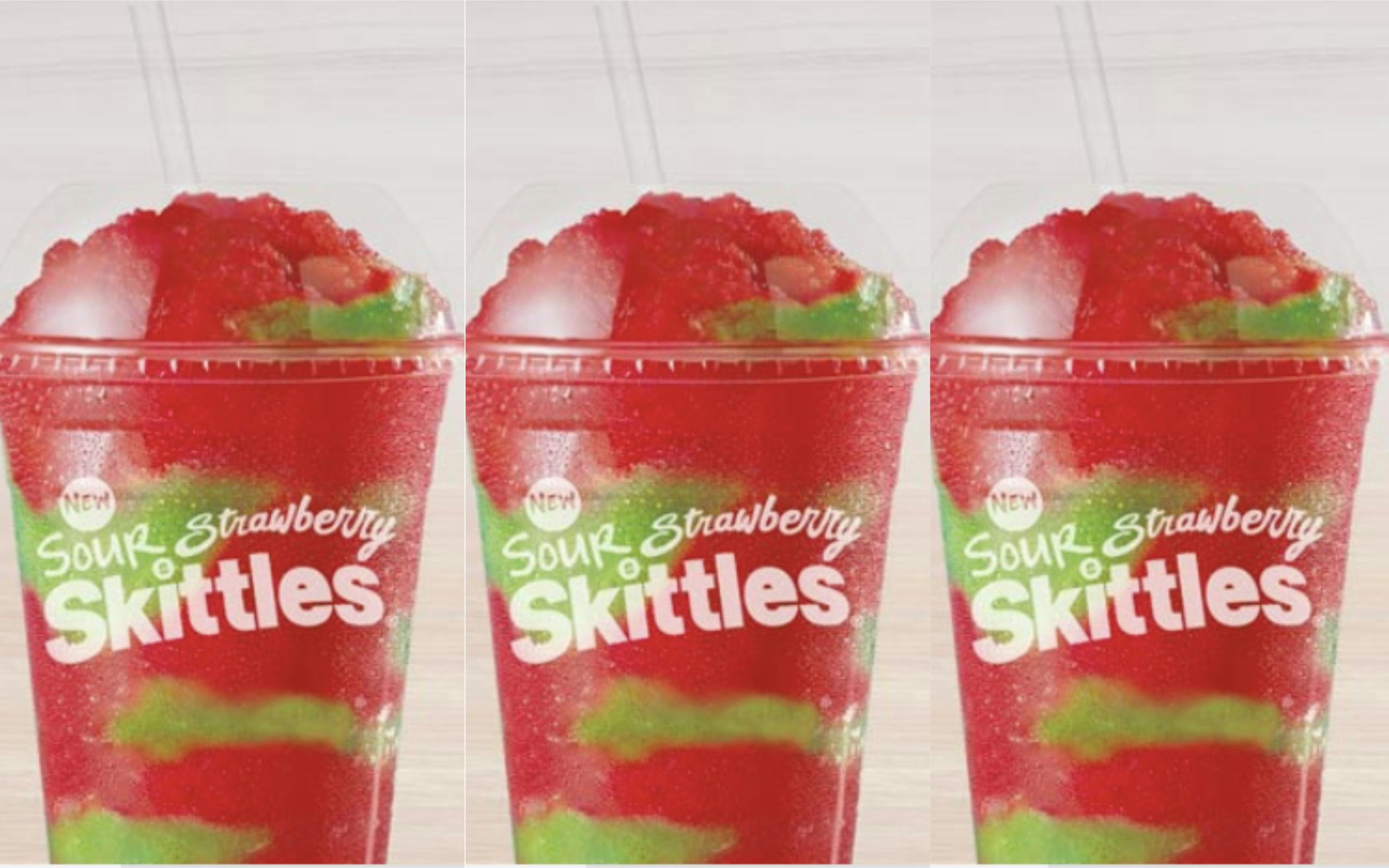 Taco Bell's Sour Strawberry Skittles Freeze Just Hit The Menu