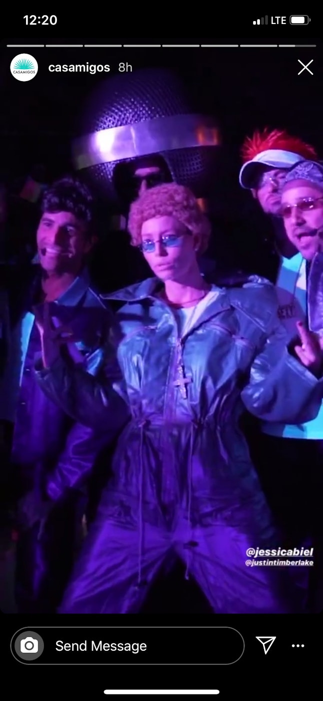 Jessica Biel Dressed As Justin Timberlake In *NSYNC For Halloween — PHOTOS
