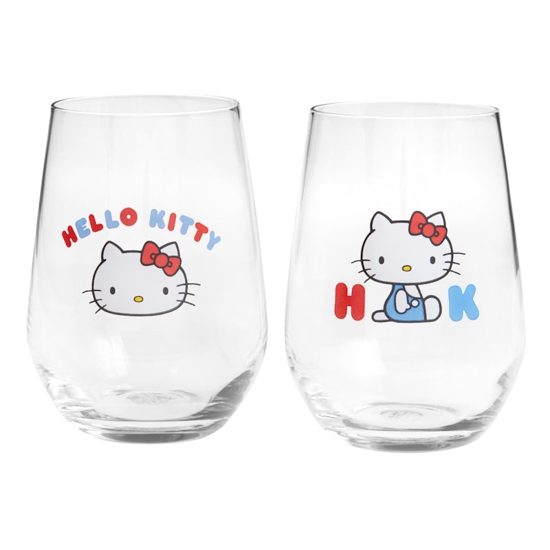 You Can Get A Hello Kitty Wine Glass Set For Less Than $10
