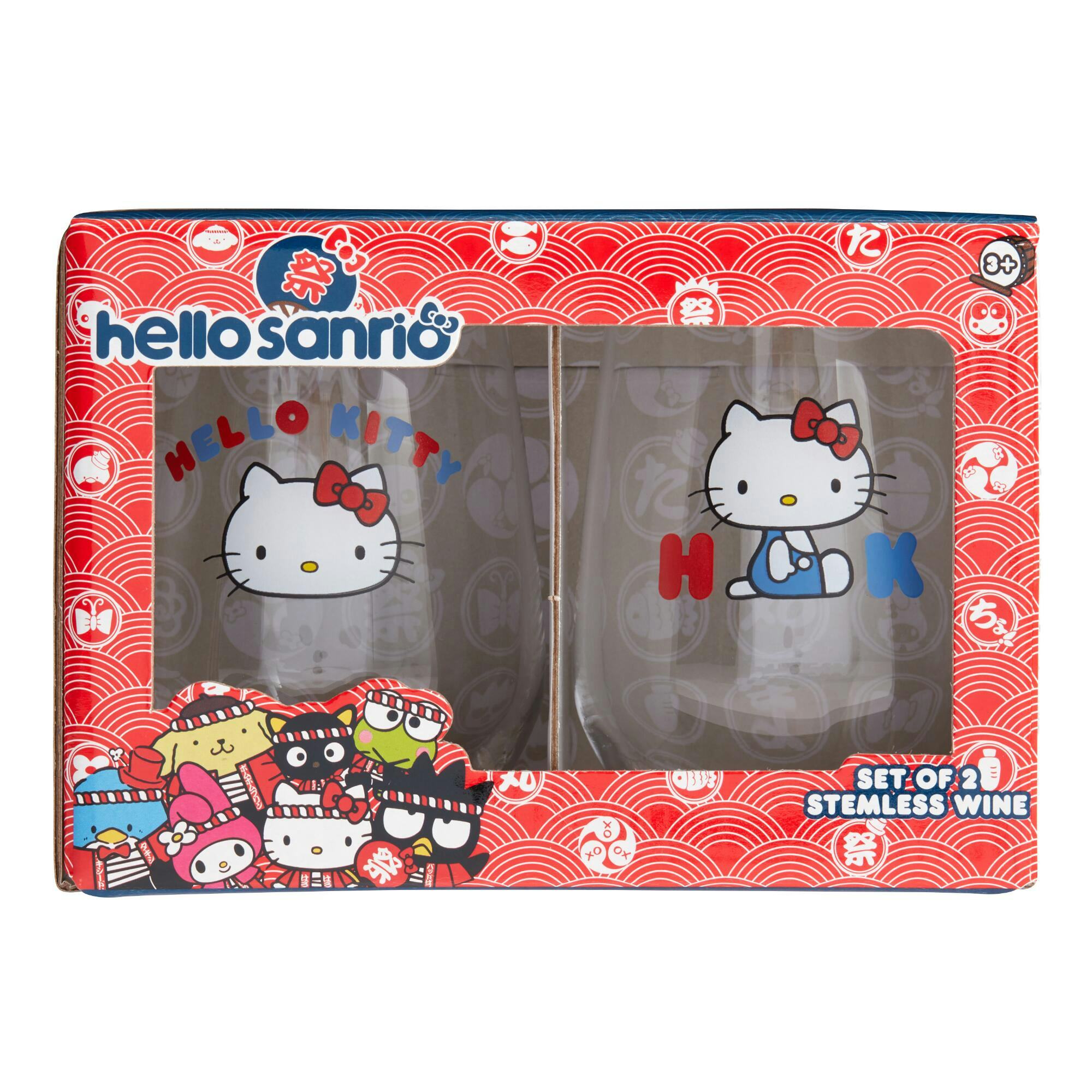 You Can Get A Hello Kitty Wine Glass Set For Less Than $10