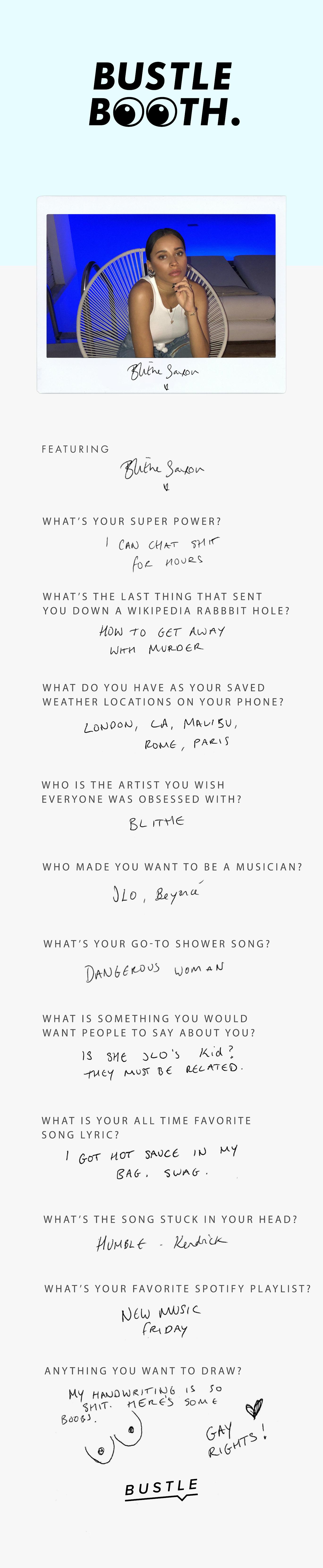 Singer-Songwriter Blithe Takes On The Bustle Booth