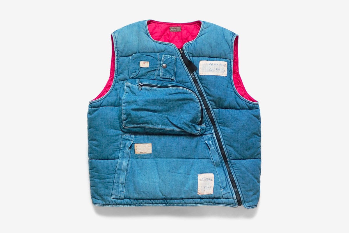 Kapital’s tactical denim flight vest deserves a salute