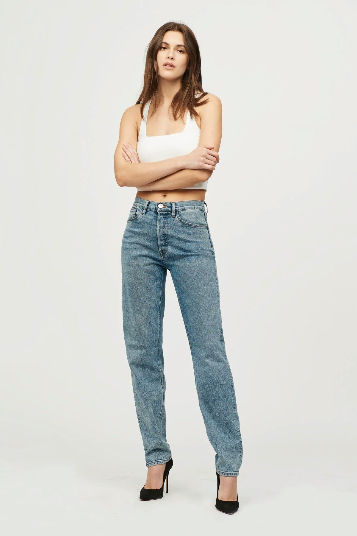 Mimi Cuttrell's 3x1 Collaboration Features These 2 Retro Denim Trends