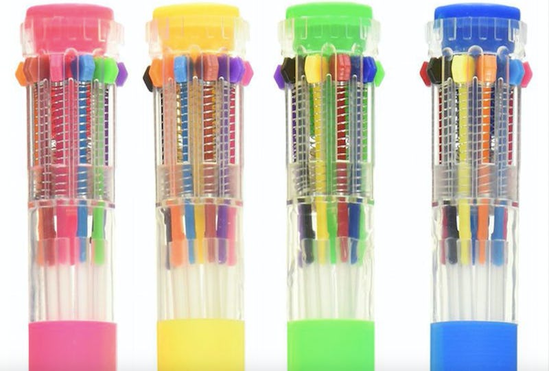 10-Color Rainbow Pens From The ‘90s Are Back & You Can Buy Them Online Now