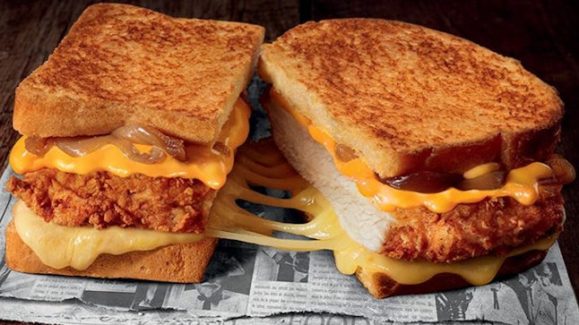 KFC France's Colonel Grilled Cheese Sandwich Is A Cheese Lover's Dream