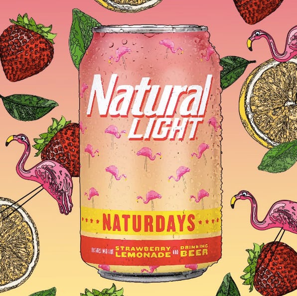 Natural Light Launched "Naturdays," A New Strawberry Lemonade Beer ...