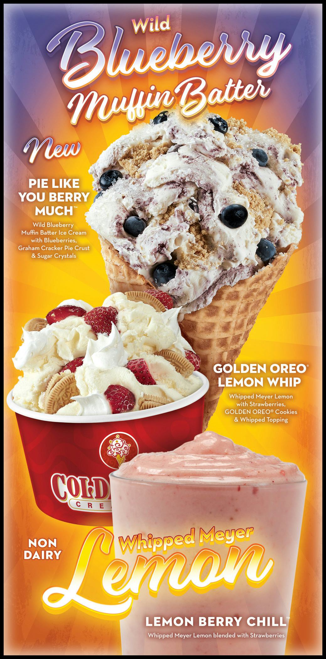 Cold Stone's Wild Blueberry Muffin Batter Flavor Is The Chain's Newest ...