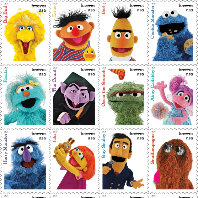 'Sesame Street'-Themed Forever Stamps Are Here From The U.S. Postal ...