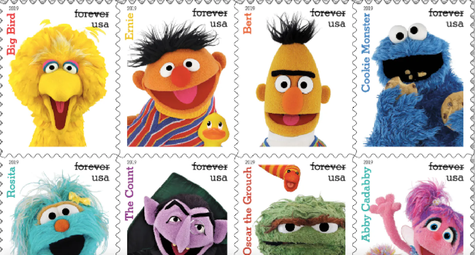 'Sesame Street'-Themed Forever Stamps Are Here From The U.S. Postal ...