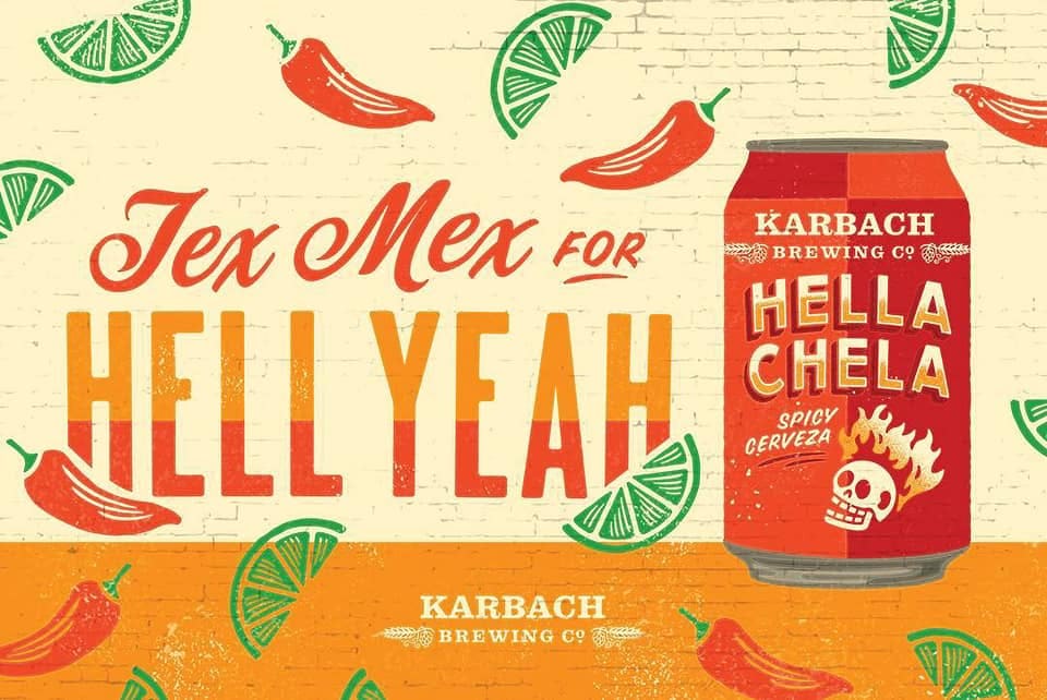 Karbach Brewing Co.'s New Hella Chela Spicy Cerveza Will Heat Up Your ...