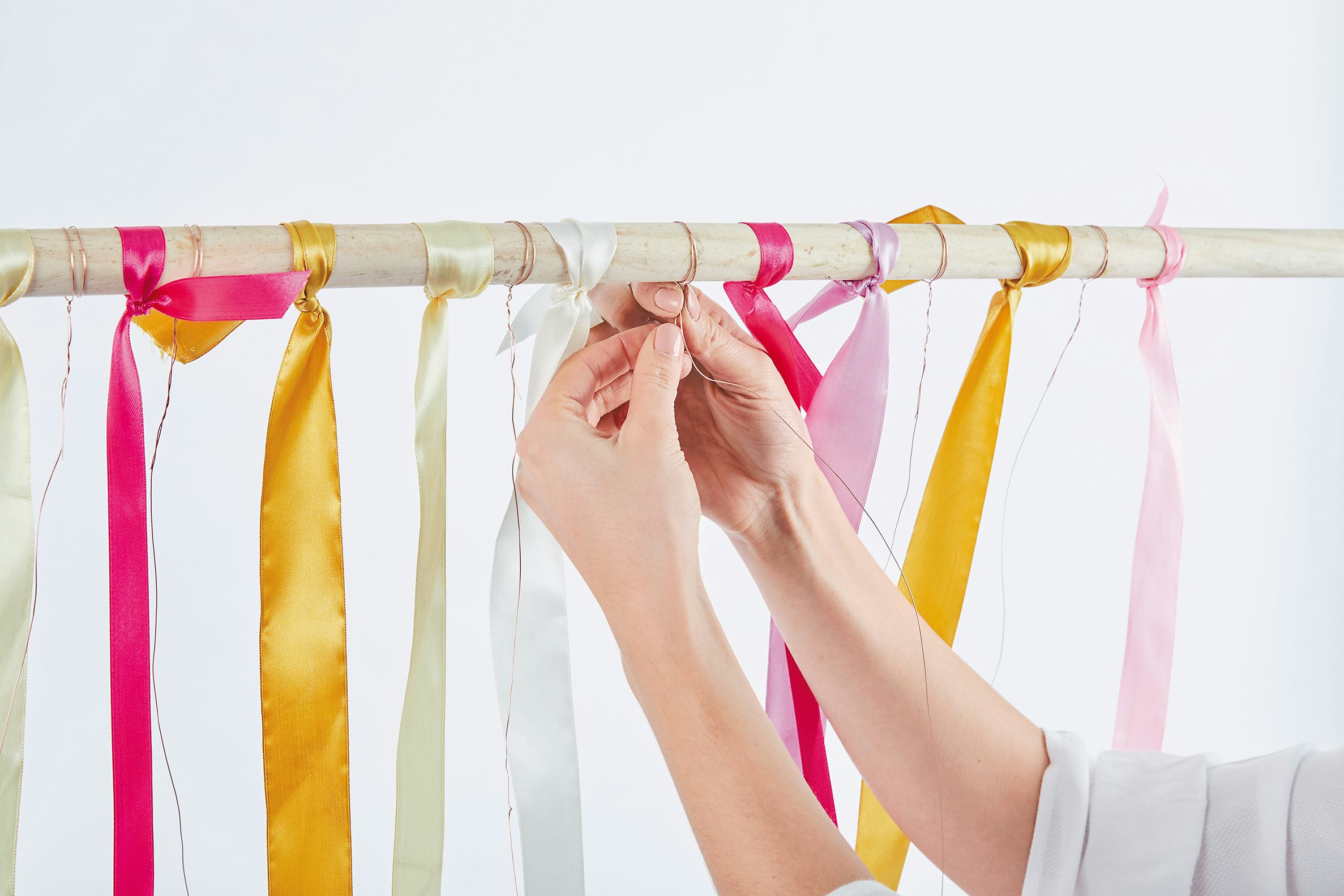 How To Create A Flower Curtain, Because It's Actually Way Easier Than ...