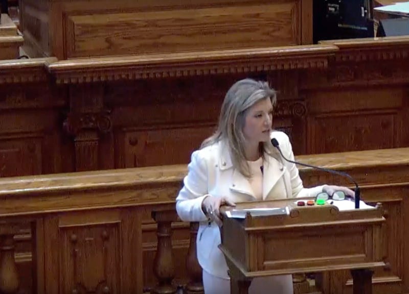 Georgia Sen. Jen Jordan's Speech Against The "Heartbeat" Abortion Bill ...