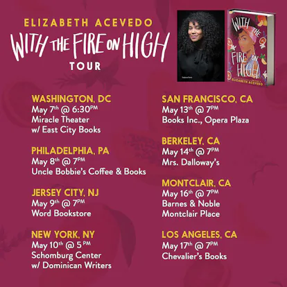 'With The Fire On High' Author Elizabeth Acevedo Is Going On Tour — See ...