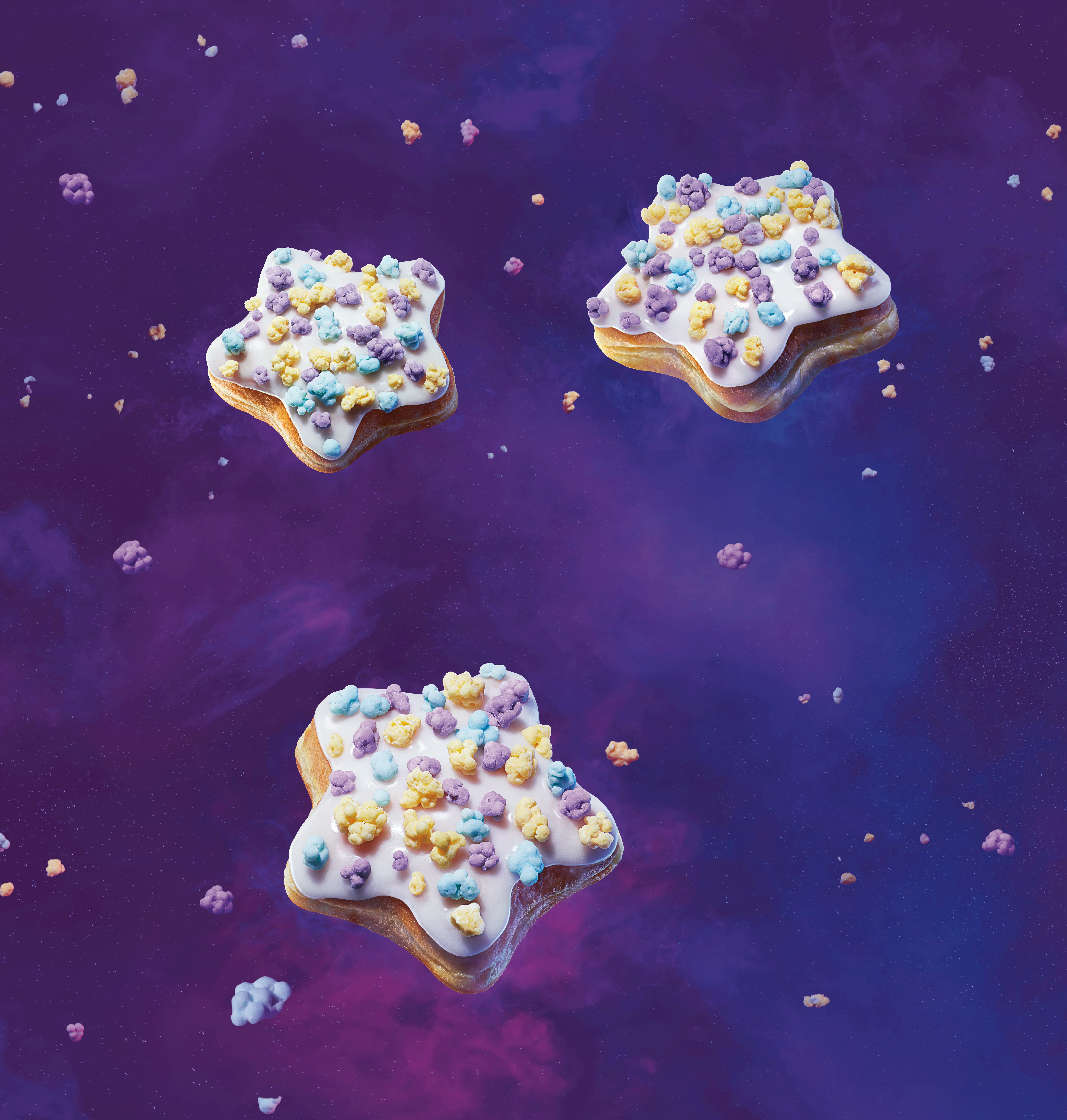 Dunkin's Shooting Star Donuts Topped With Popping Candy Are Here For A ...