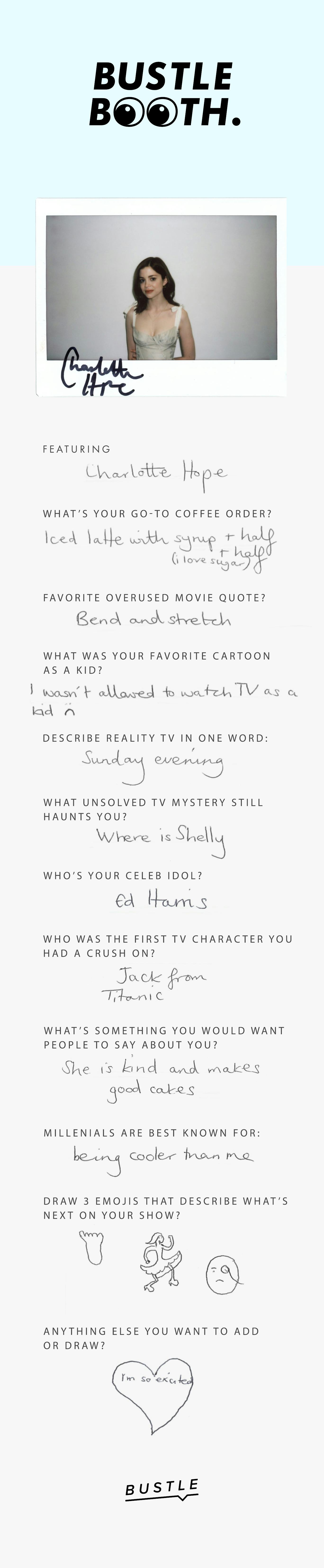 'The Spanish Princess' Star Charlotte Hope Takes On The Bustle Booth