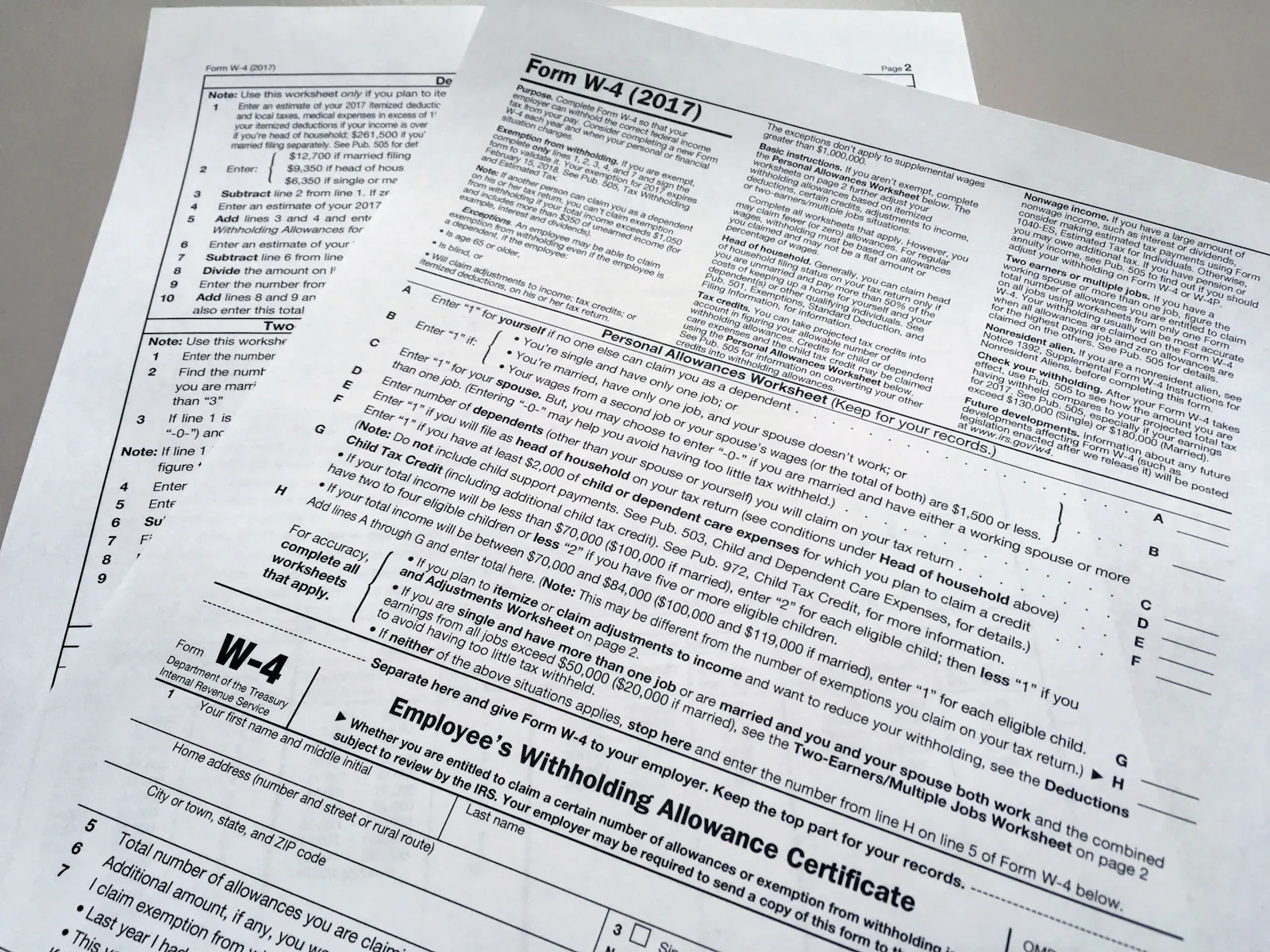 The New W-4 Form Changes Could Make Your Life A Lot Harder