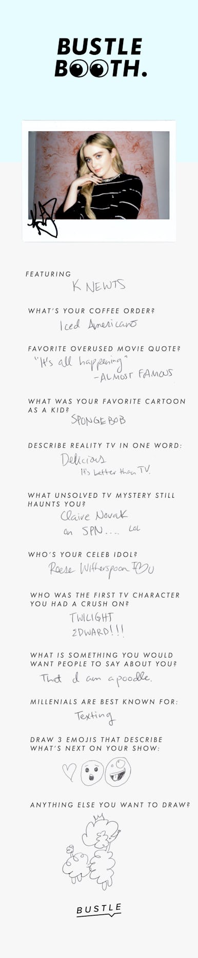 'The Society' Star Kathryn Newton Takes On The Bustle Booth