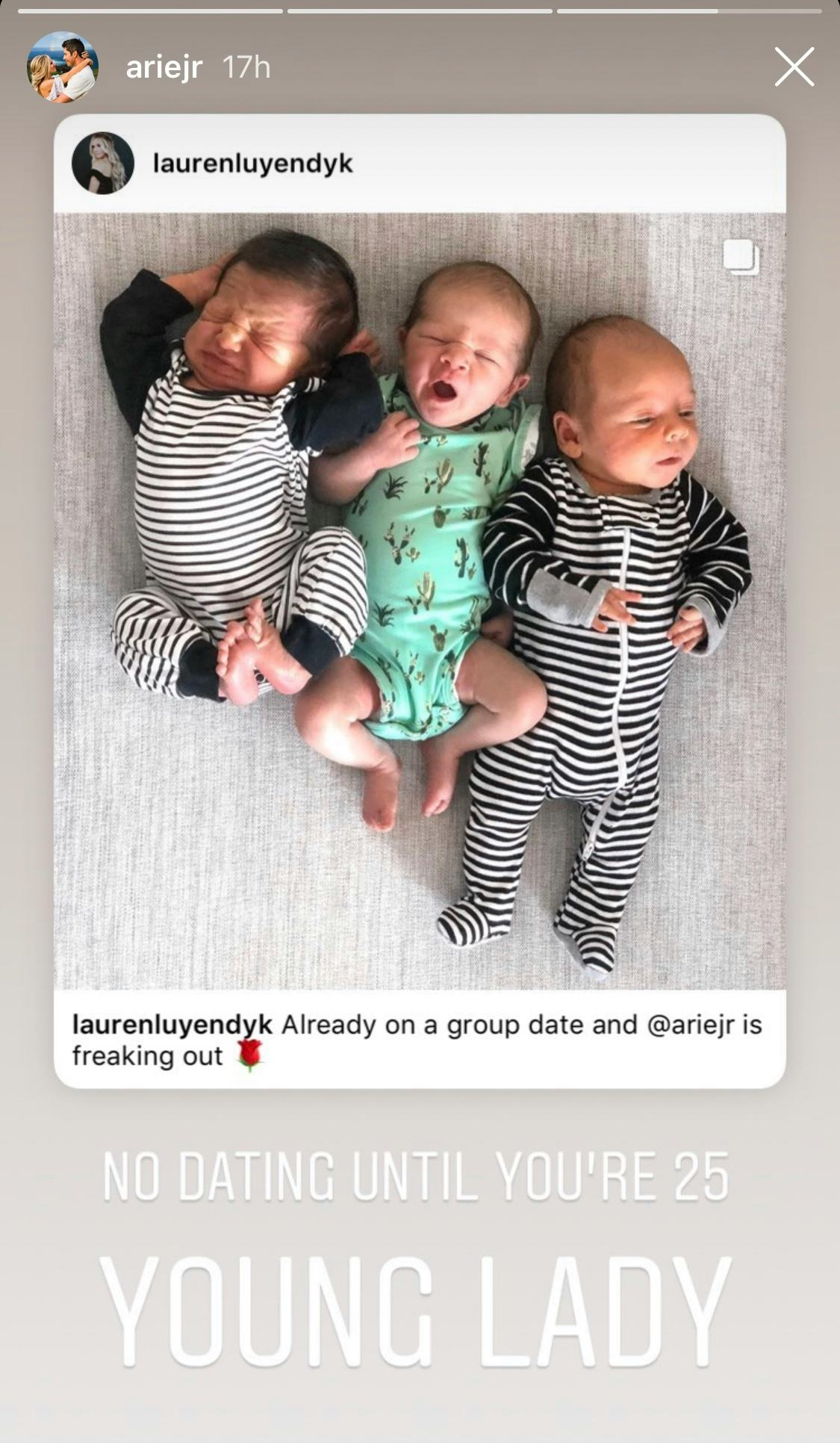 Arie & Lauren's New Baby Photos Show Alessi Already Fits In With ...