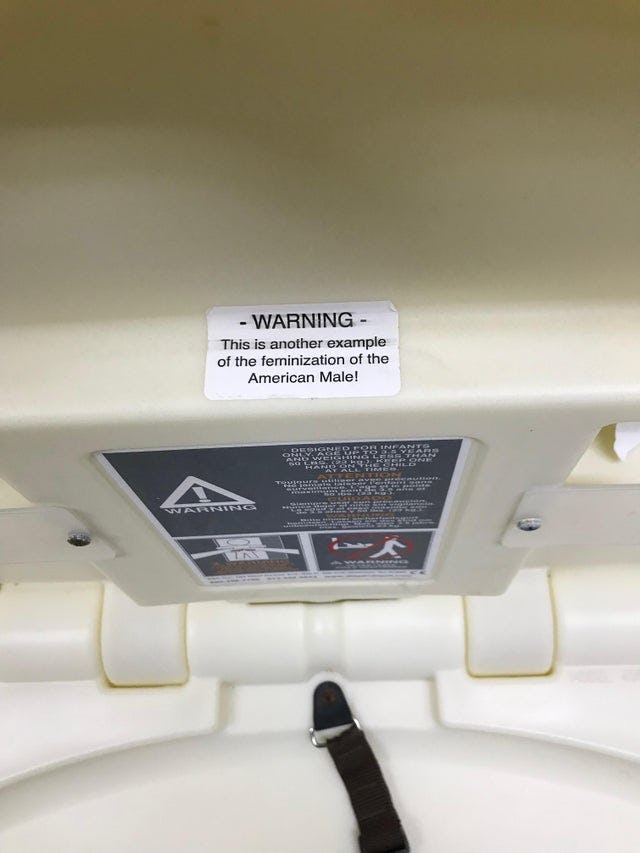 Dad-Shaming Sticker Found On A Public Restroom Changing Table Will ...